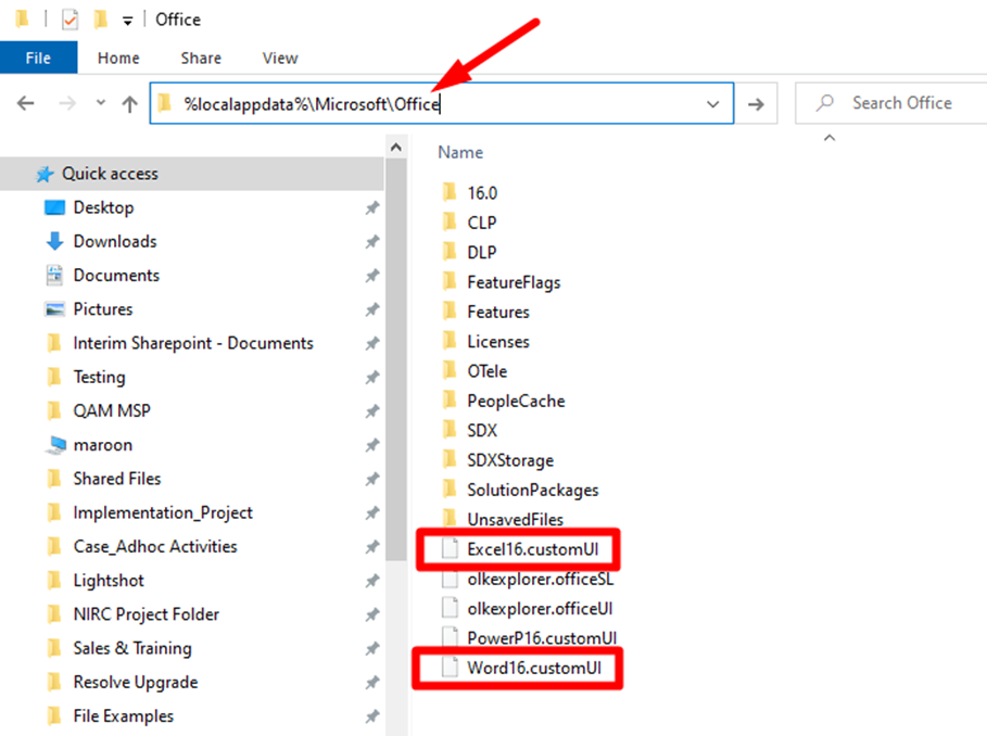 RedOffice - Office Ribbon Label Issue