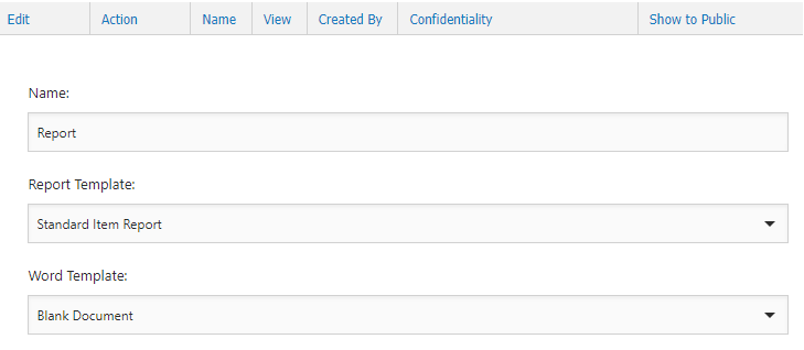 Resolve - How to manually create an item Report
